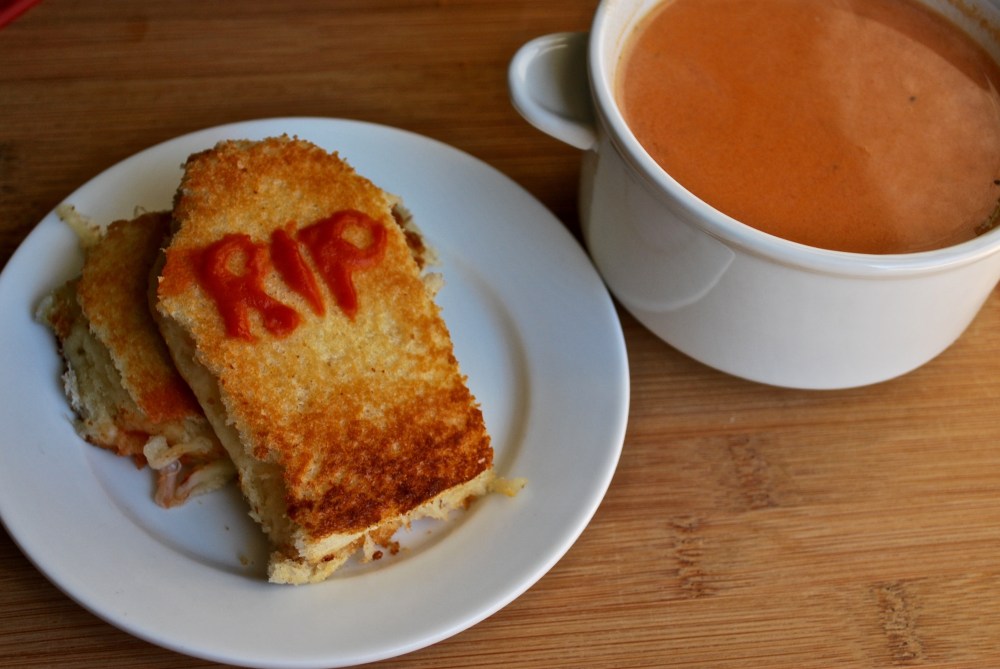 Halloween Recipe: Tombstone Grilled Cheese Sandwiches with Bloody ...